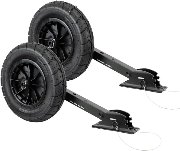 Deluxe Boat Launching Wheel System, Black Military Edition