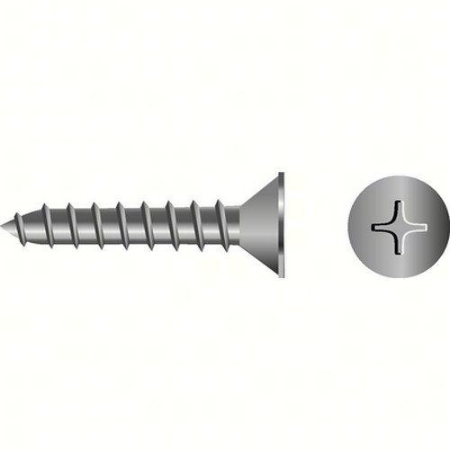 59959 - Seachoice 8 X 1 Phillips Head Flat Tapping Screw 100-Pack