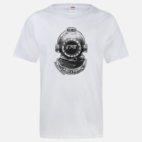 GasHopper Into The Abyss Scuba T-Shirt - White