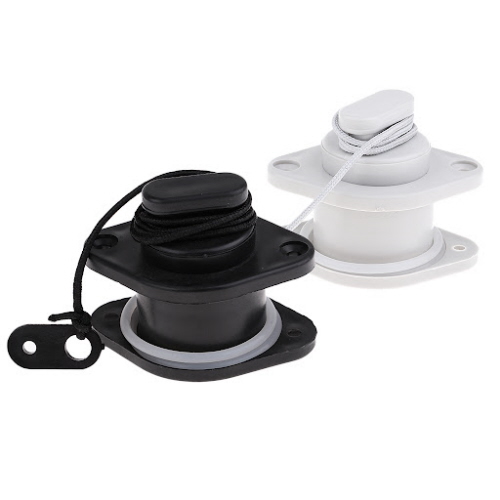 Transom Drain Valve Assembly - Black